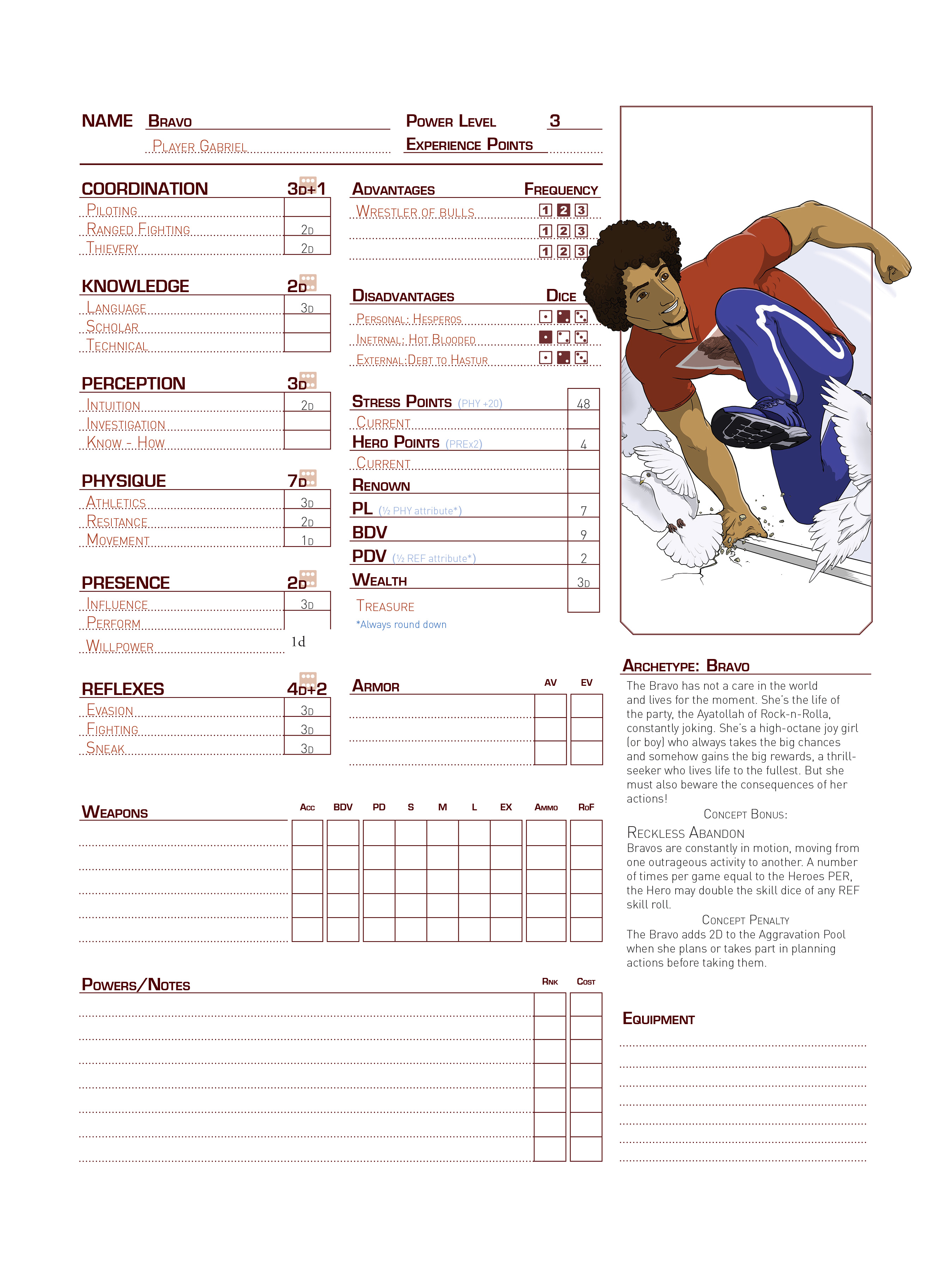 MYTHIC D6 Sample Character Creation – Khepera Publishing